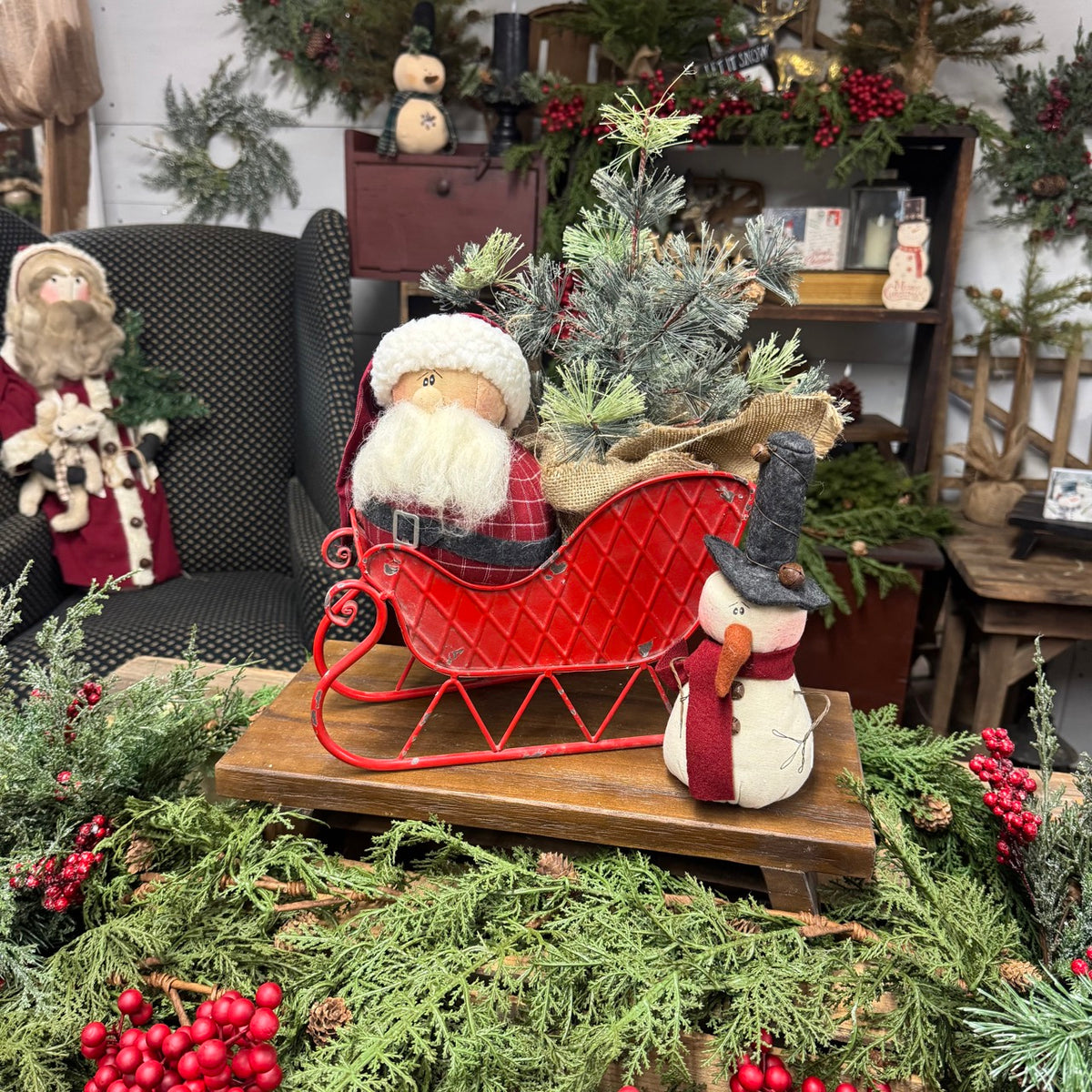 Santa's Red Sleigh – Red Fo...
