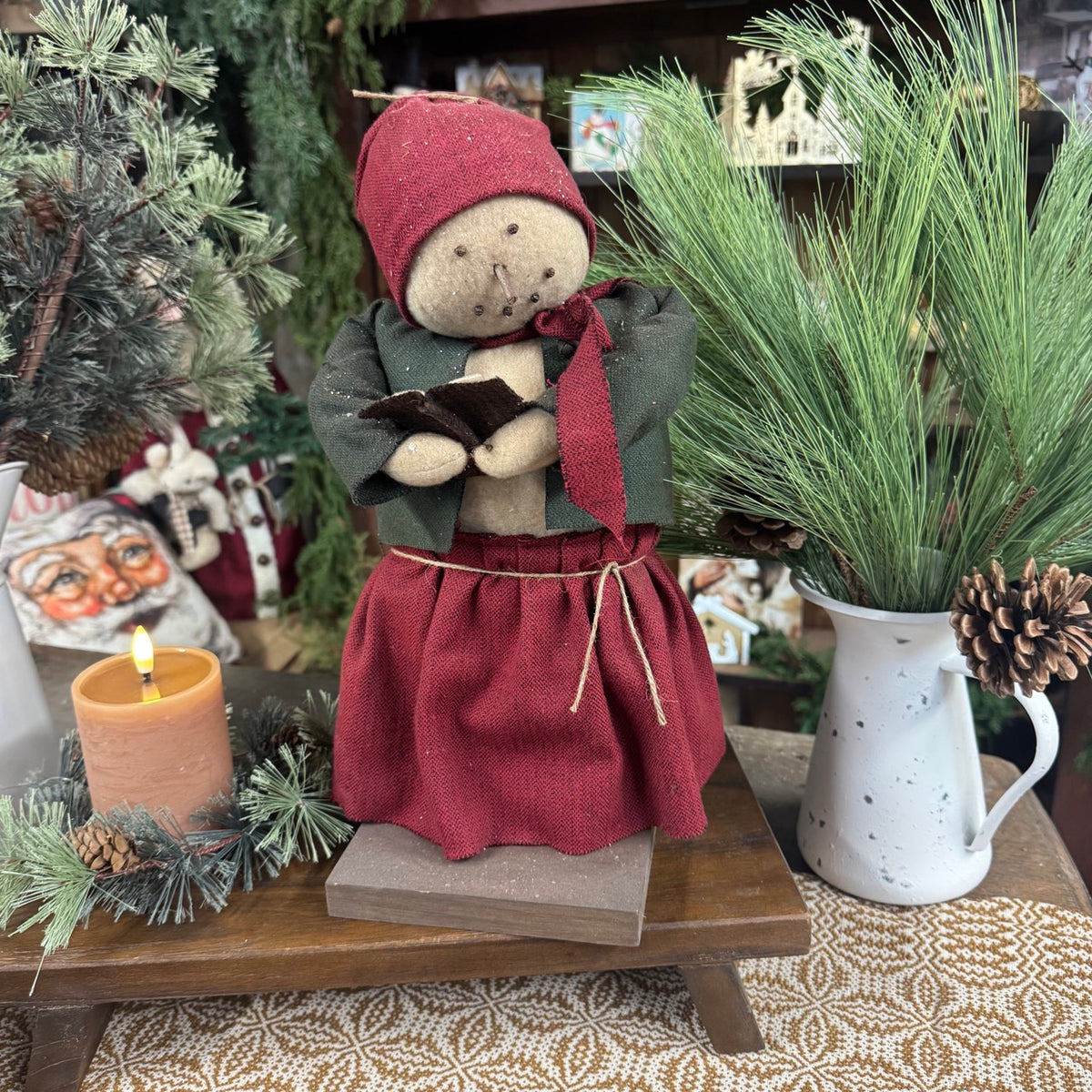 Handmade Snowman - Willow – Red...