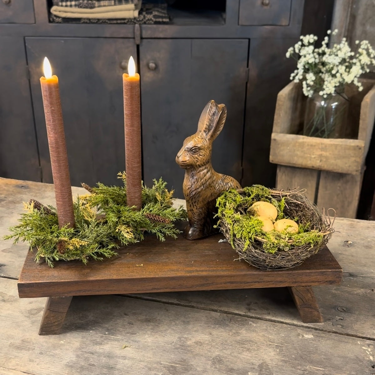 Rustic Brown Table Riser – Red ...