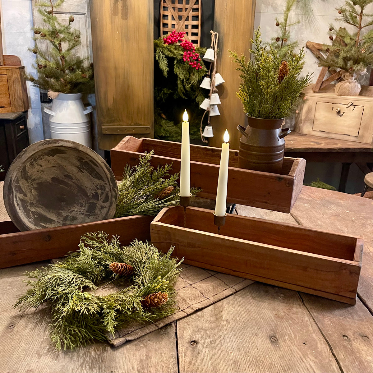 Reclaimed Wooden Boxes - Set of 3 &nd...