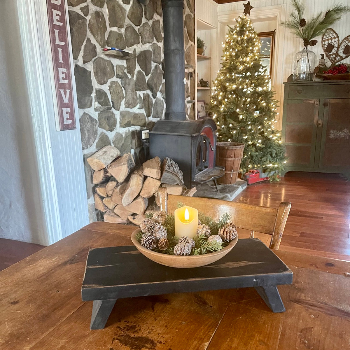 Black Wooden Table Riser – Red Fox Primitives