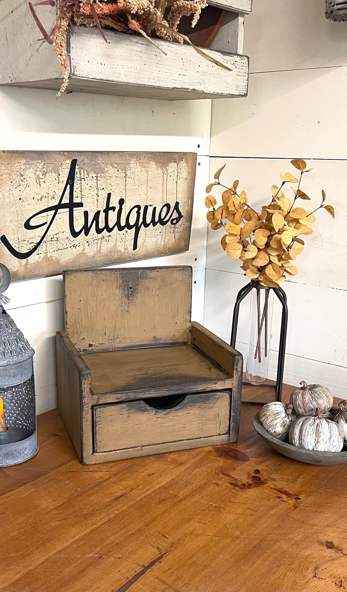 Seed Box - Primitive Autumn Brown – Red Fox Primitives